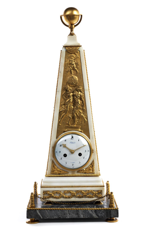 Fine obelisk pendulum clock - Hampel Fine Art Auctions