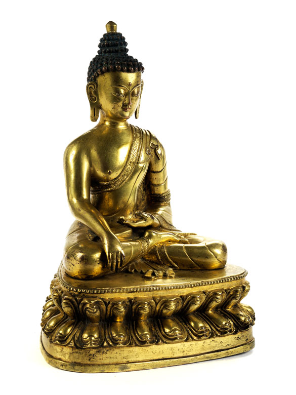 Vergoldeter Buddha - Hampel Kunstauktionen