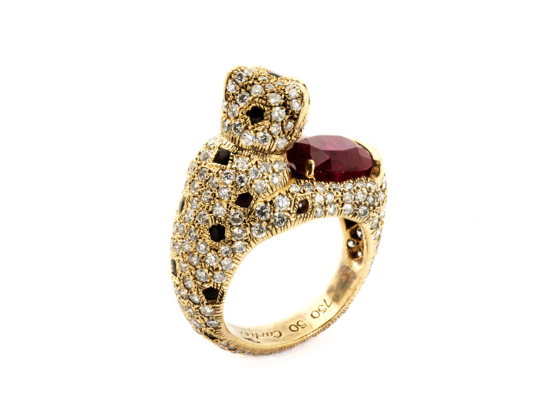 Panthère ruby and diamond ring by Cartier - Hampel Fine Art Auctions