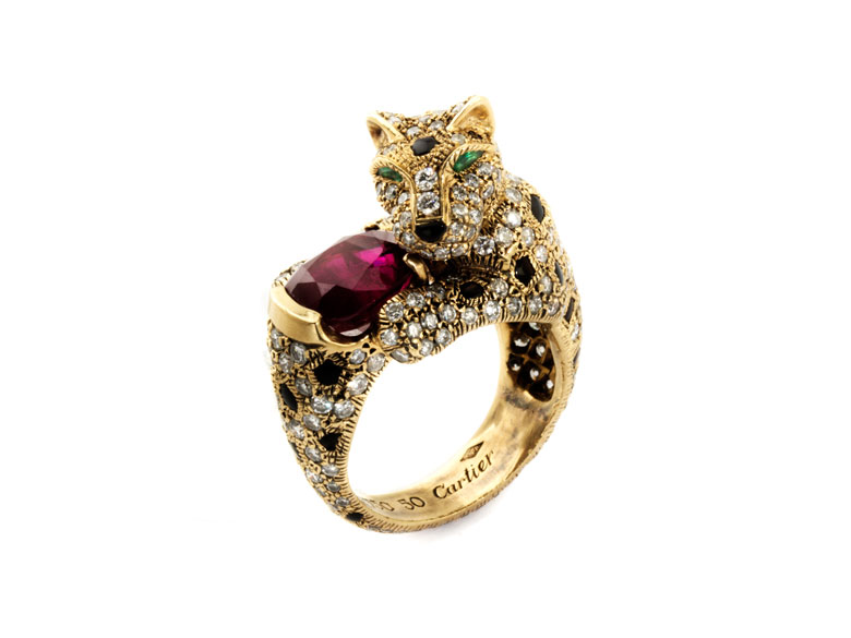 Panthère ruby and diamond ring by Cartier - Hampel Fine Art Auctions