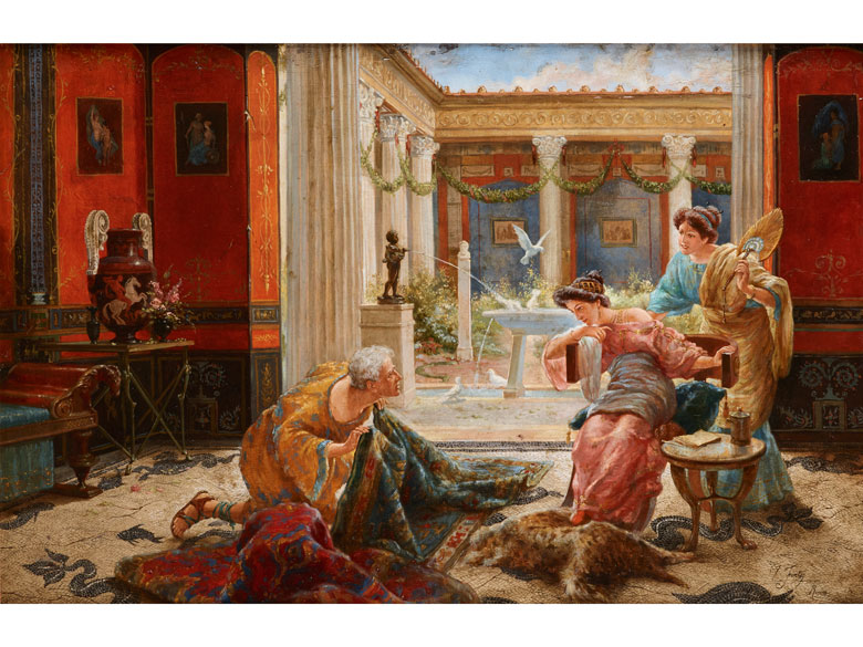 Ettore Forti, tätig 1880 – 1920 Italienischer Künstler des 19./ 20. Jahrhunderts. - Hampel ...