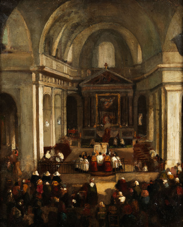 Johannes Bosboom, 1817 Den Haag – 1891 - Hampel Kunstauktionen