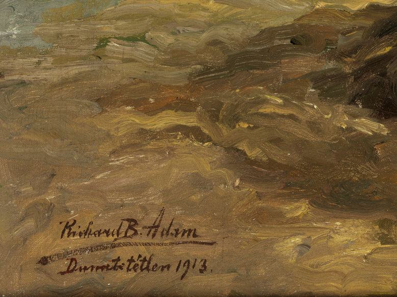 Richard Benno Adam, 1873 München – 1937 ebenda Der Künstler war ...