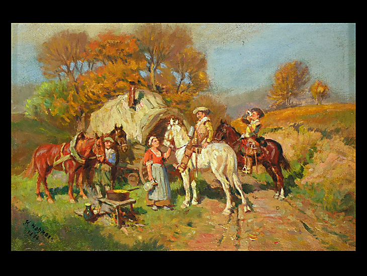 Karl Hohmann Maler des 19. Jhdts. in München, Schüler von Velten ...