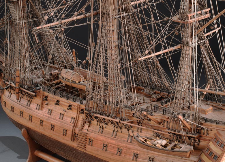 Holzmodell eines Segelschiffes - Hampel Kunstauktionen