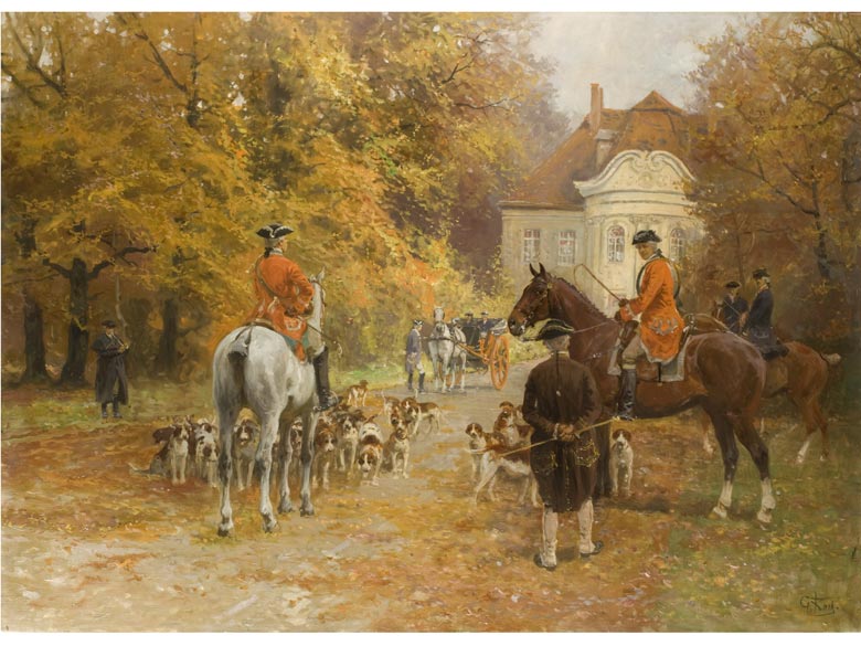 Georg Koch, 1857 Berlin - 1936, Der Maler studierte bei Steffeck ...