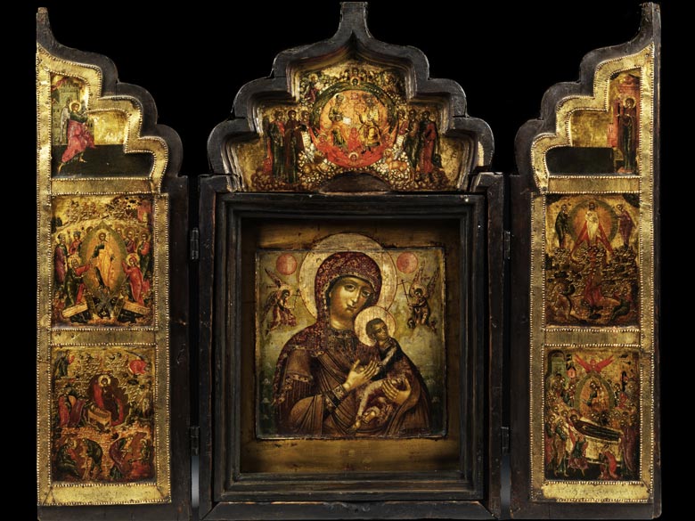 Ikonen-Triptychon - Hampel Kunstauktionen