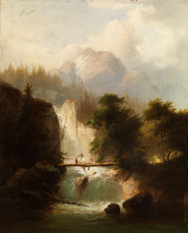 Heinrich Gärtner, 1828 Neustrelitz - 1909 Dresden, Schüler von Schirmer ...