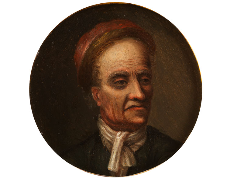 Portraitminiatur von Jean Huber Voltaire, 1775 - Hampel Fine Art Auctions