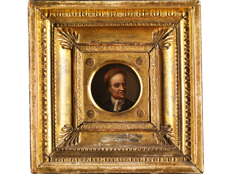 Portraitminiatur von Jean Huber Voltaire, 1775 - Hampel Fine Art Auctions