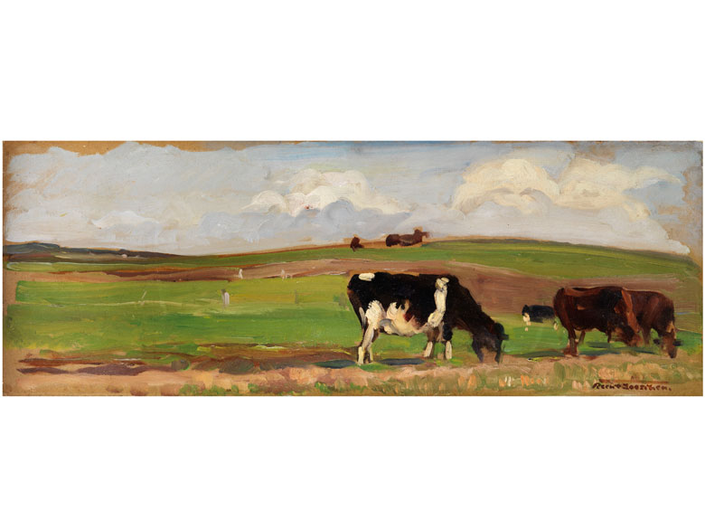 Reent Looschen, Maler der neoimpressionistischen Malart der Zügel ...