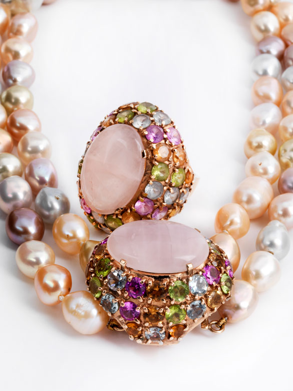 Perlcollier und Ring - Hampel Fine Art Auctions