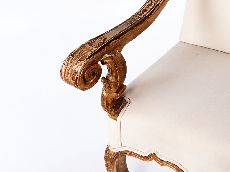 Großer Barock-Poltrone - Hampel Kunstauktionen