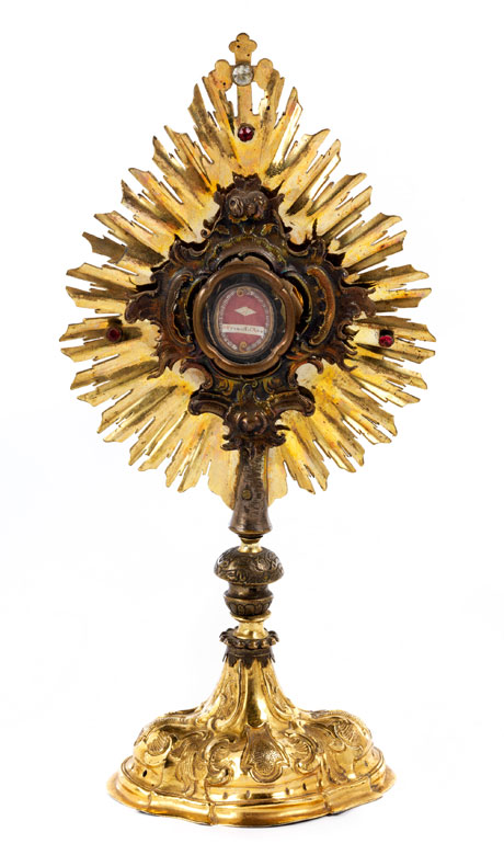 Kleine Monstranz mit Reliquie - Hampel Kunstauktionen