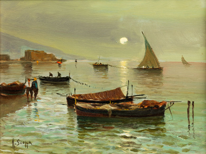 Radames Scoppa, italienischer Maler des 19./ 20. Jahrhunderts - Hampel ...