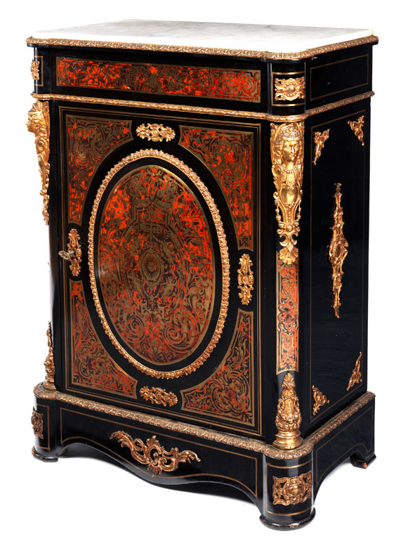 Napoleon III-Halbschrank im Boulle-Stil - Hampel Kunstauktionen